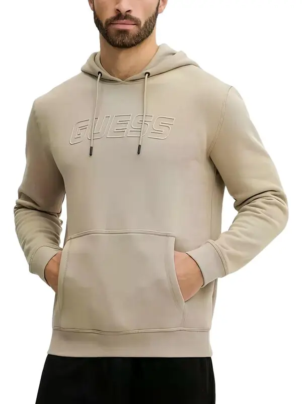 Guess Logo-print Hoodie - Neutrals