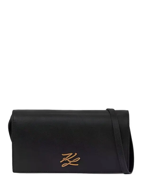 Karl Lagerfeld Mini K/autograph Crossbody Bag - Black
