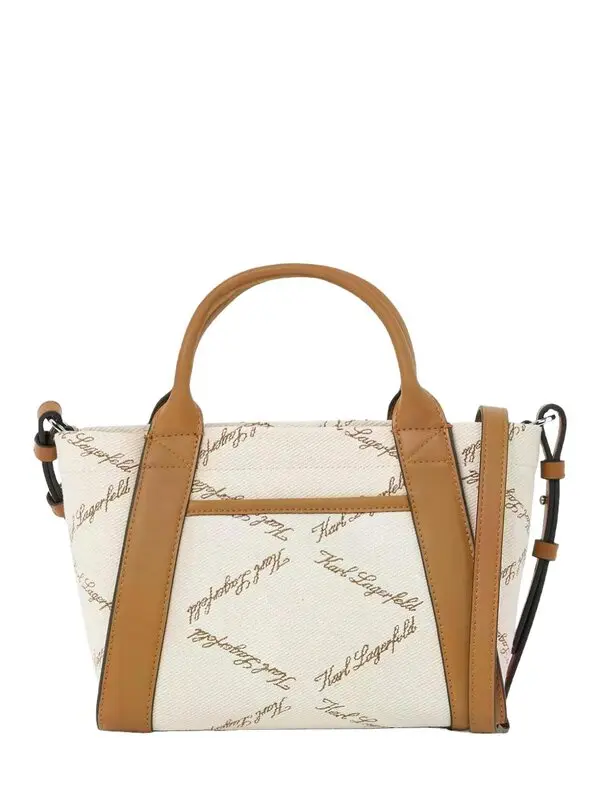 Karl Lagerfeld Small K/ville Tote Bag - Neutrals