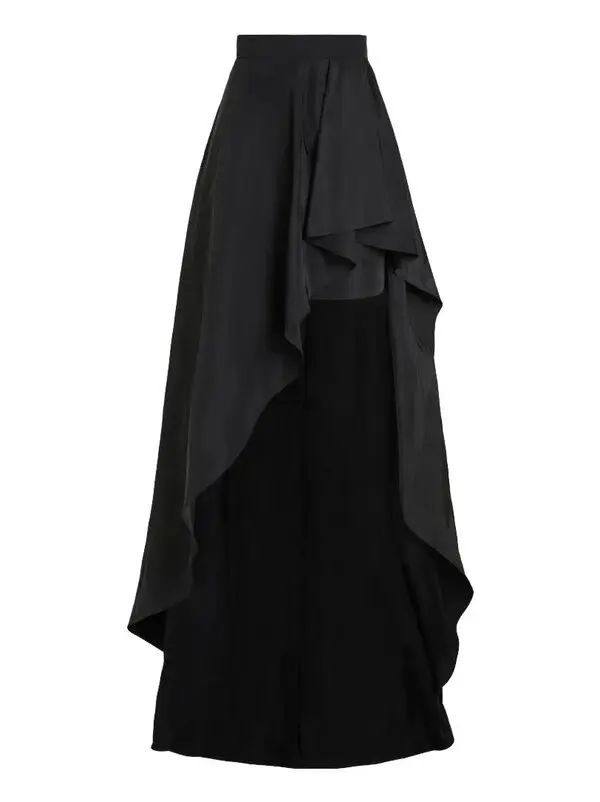 Karl Lagerfeld Karl Studio Ruffle Asymmetric Skirt - Black