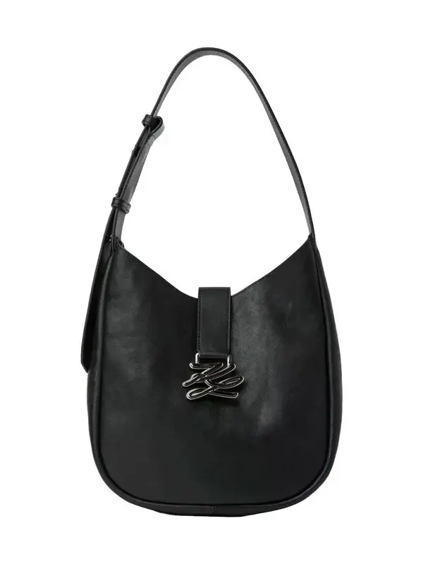 Karl Lagerfeld K/autograph Swing Shoulder Bag - Black