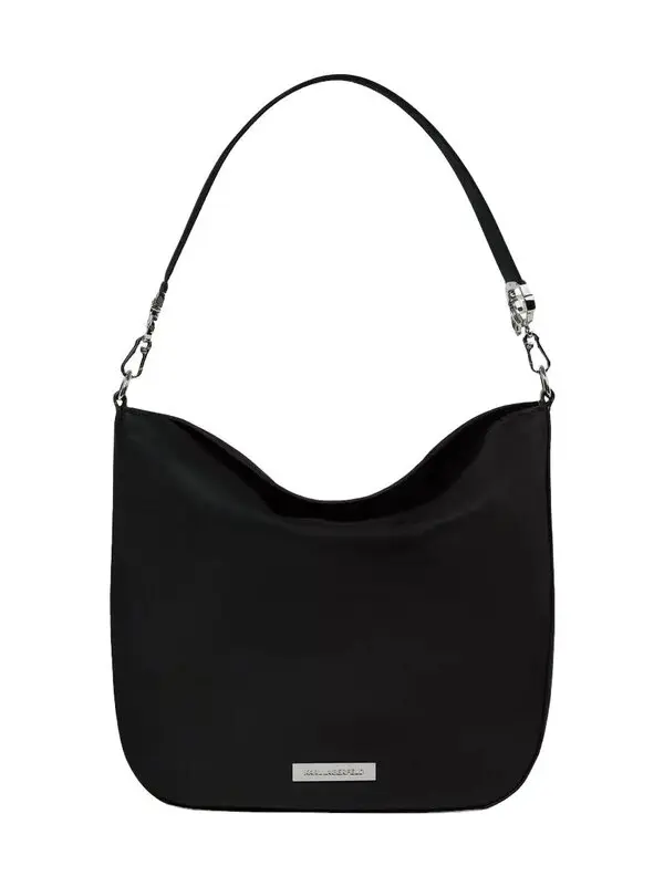 Karl Lagerfeld Ikon Logo-plaque Shoulder Bag - Black