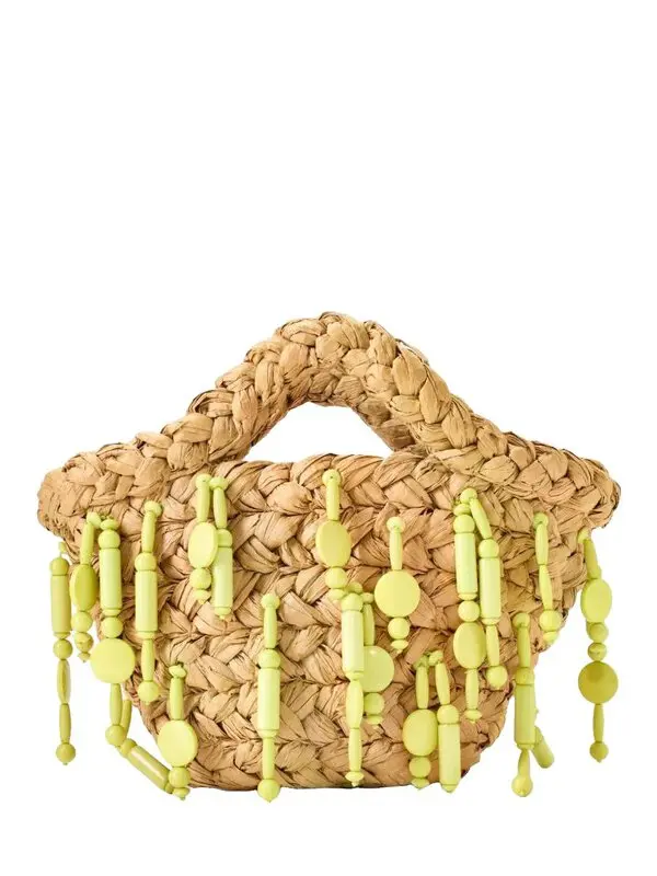SIMONMILLER Shelly Beaded Tote Bag - Neutrals