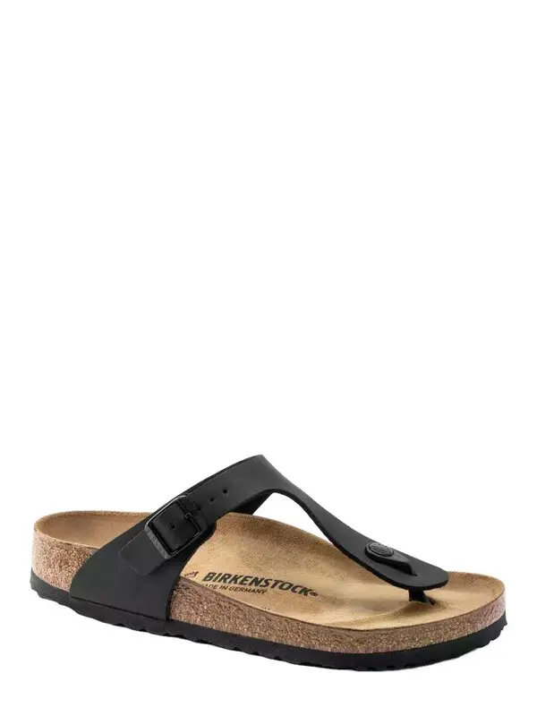 BIRKENSTOCK Round-toe Thong Sandals - Black