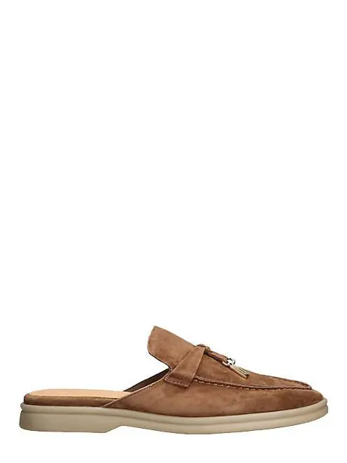 Steve Madden Patrizia Suede Mules - Brown