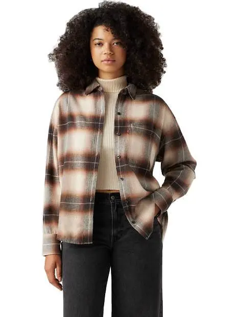 LEVI'S Henri Flannel Shirt - Celine Plaid Cement