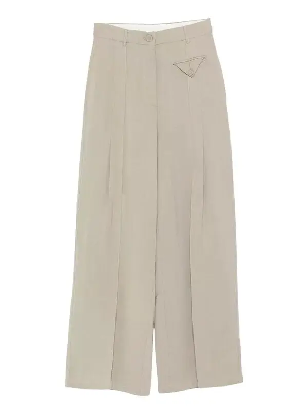 Sú Pleated Trousers - Neutrals