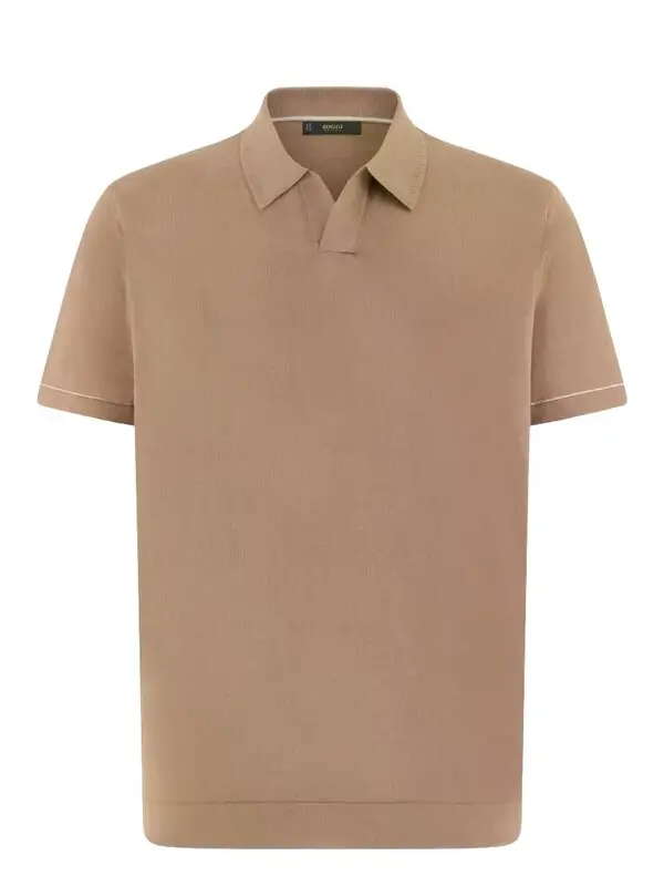 Boggi Milano Knit Polo Shirt - Neutrals
