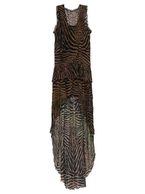 Blumarine Zebra-print Mini Dress - Black