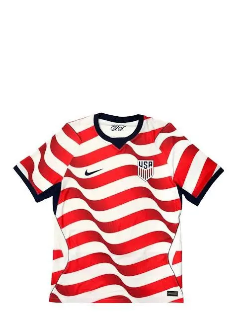Nike Usmnt 2026 Aerofit Advance Match Home Jersey - Sail/midnight Navy Blue