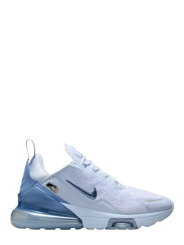 Nike Air Max 270 Premium Sneakers - Hydrogen Blue/summit White/metallic Silver