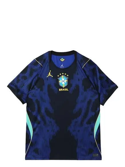 Nike Air Jordan X Cbf Brazil Drifit Stadium Away Jersey - Old Royal/black