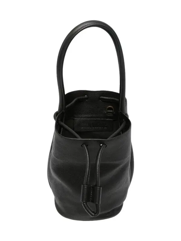 UMA WANG Leather Sac Bucket Bag - Black