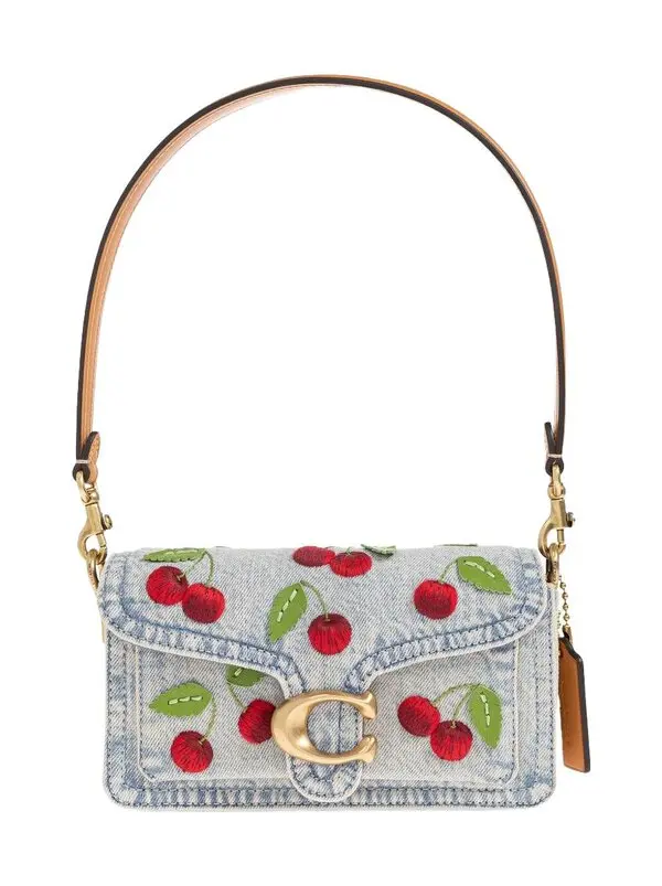 COACH Tabby 20 Embroidered Shoulder Bag - Sky Blue