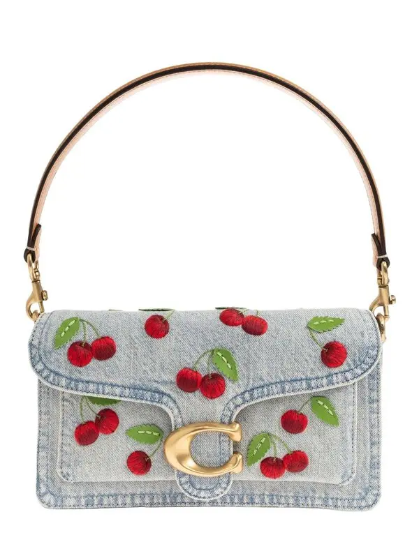 COACH Tabby 26 Denim Shoulder Bag - Sky Blue