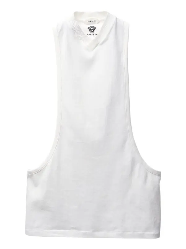 Versace Cotton Tank Top - White