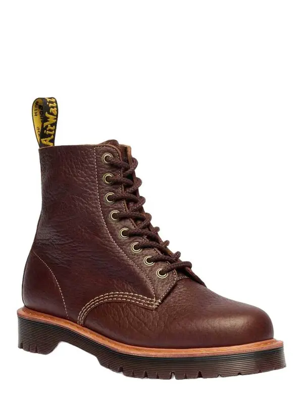 Dr. Martens 1460 Wild Grain Leather Boots - Brown