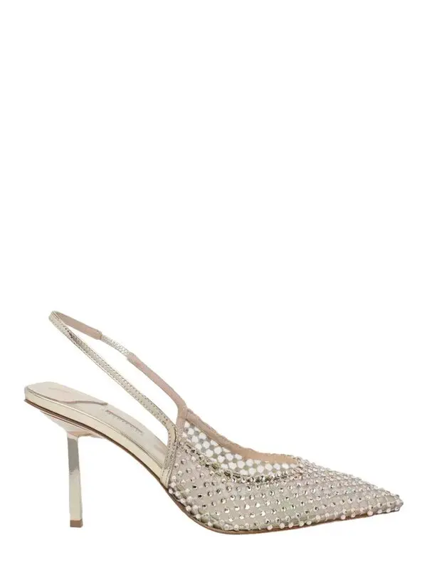 LE SILLA Gilda Pointed Heeled Pumps - Silver