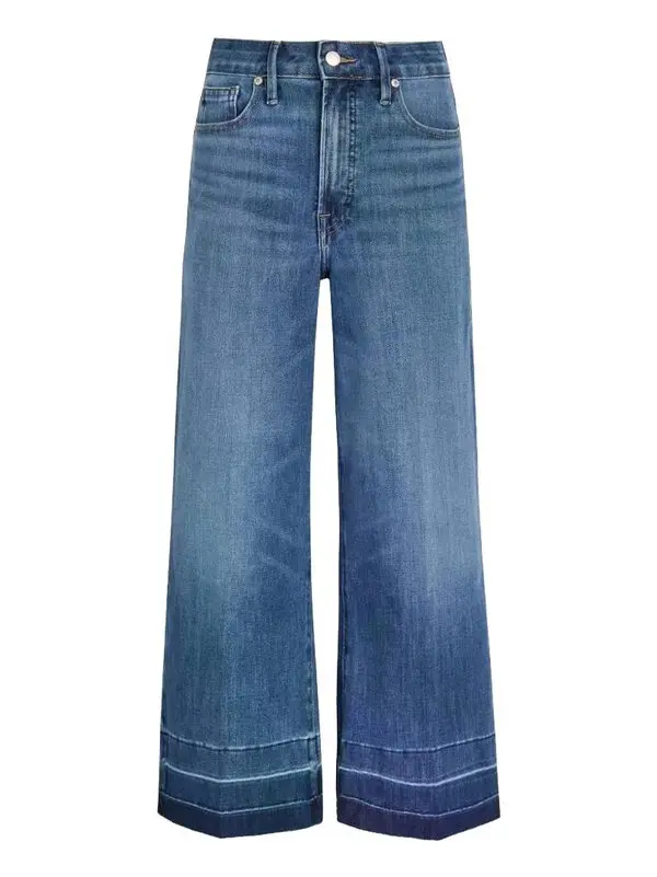 Good American Panelled Wide-leg Jeans - Blue