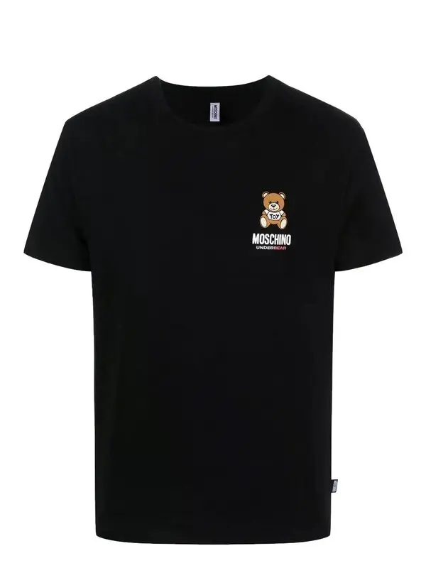 Moschino Logo-print Cotton T-shirt - Black