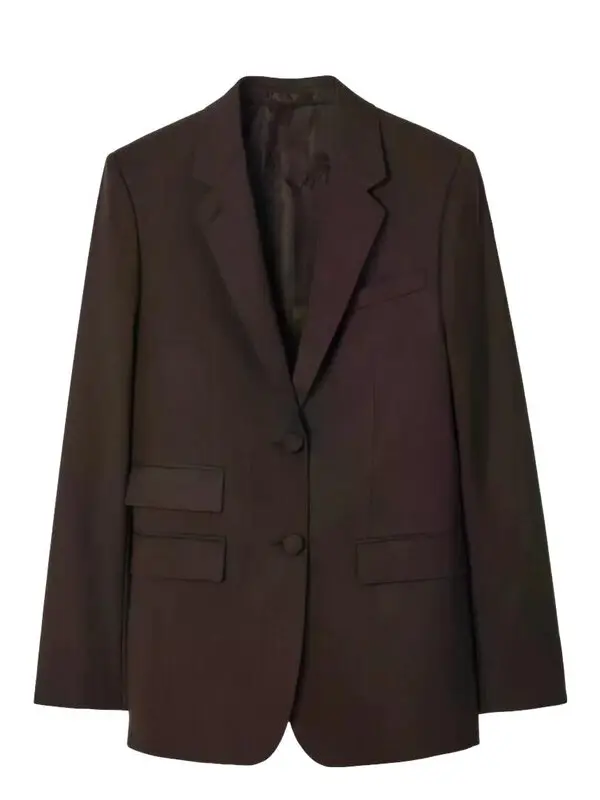 Burberry Wool Tailored Jacket - Brown