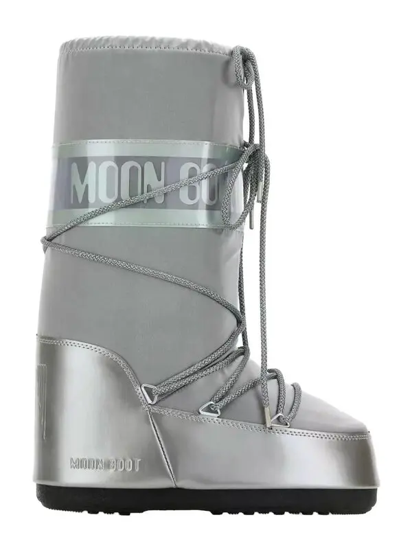 Moon Boot Logo Strap Glance Boots - Grey