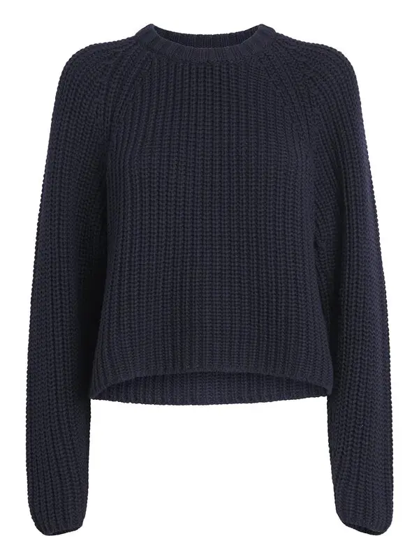 ME+EM Organic Cotton Weekend Sweater - Navy