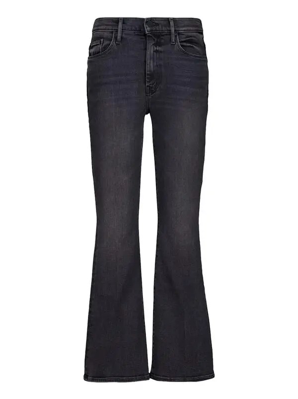 MOTHER Mid-rise Flare Jeans - Black