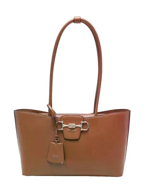Guess Metal Hardware Tote Bag - Brown
