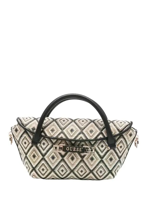Guess Mini Sophia Diamond-pattern Tote - Neutrals