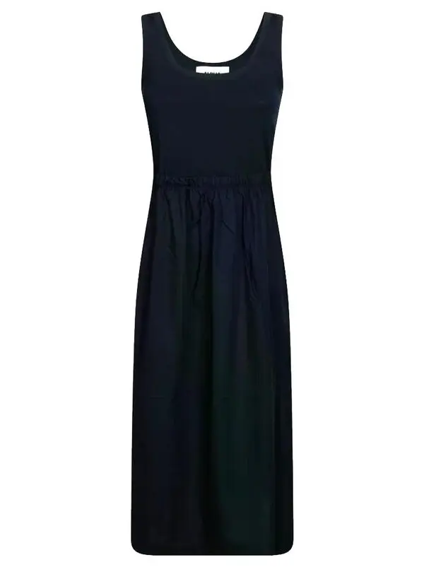 Alpha Studio Maxi Dress With Drawstring Detail - Blue