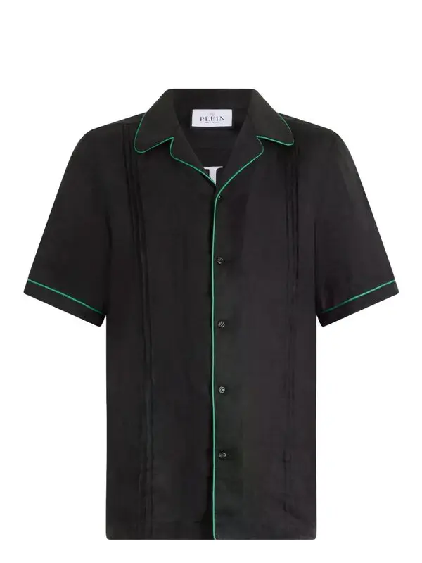 Philipp Plein Trim Bowling Shirt - Black