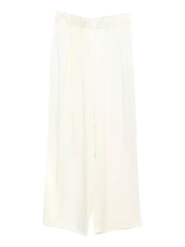 JIL SANDER Elasticated-waistband Palazzo Pants - Neutrals