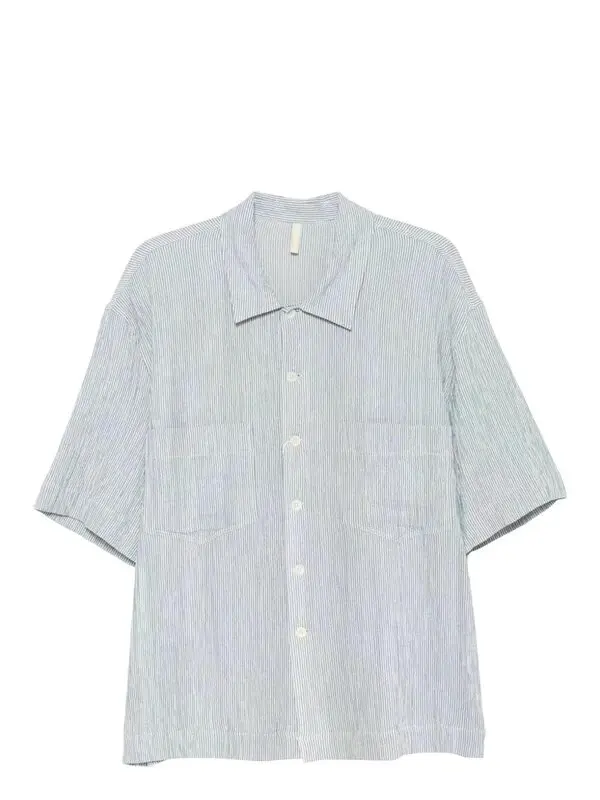 SUNFLOWER Pinstripe Pocket Shirt - Blue