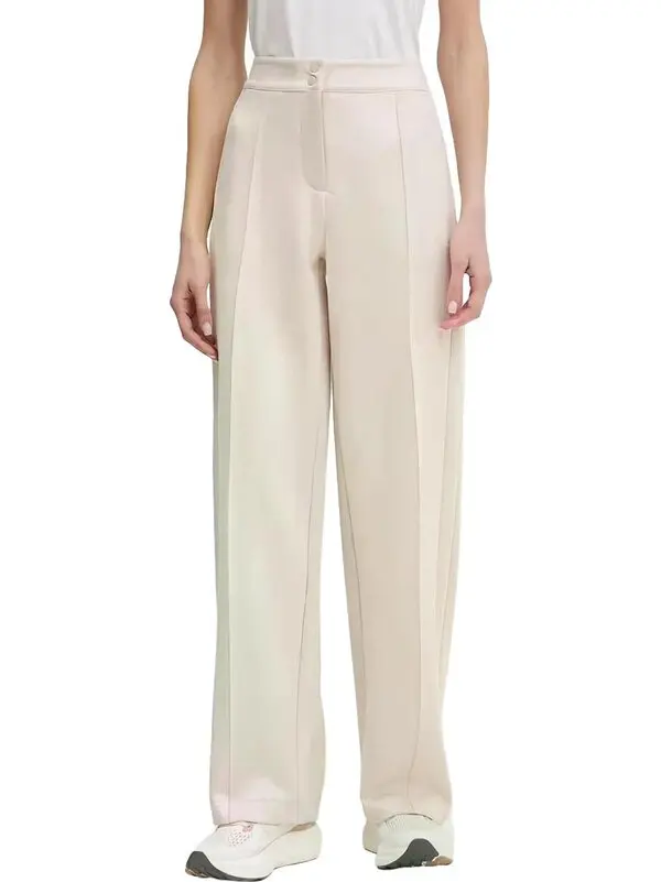 Guess Embroidered Straight Trousers - Neutrals