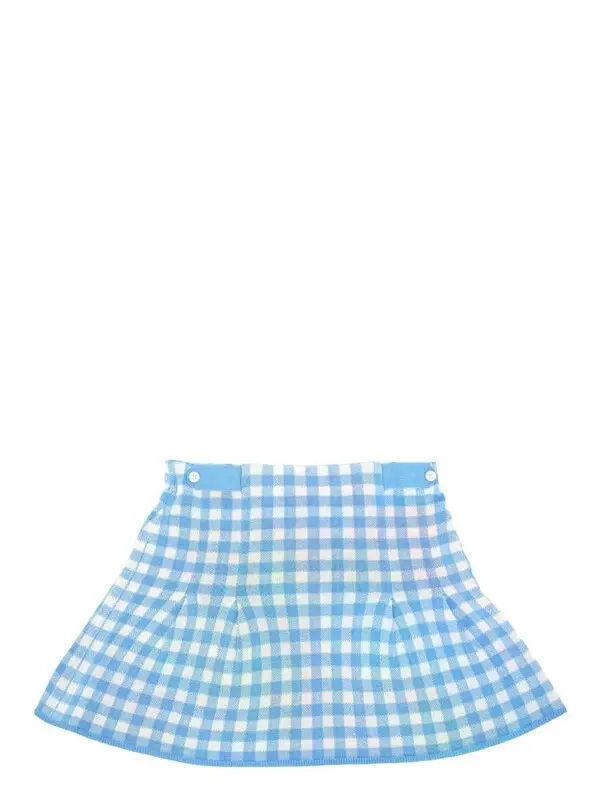 Guest In Residence Gingham Mini Skirt - Blue