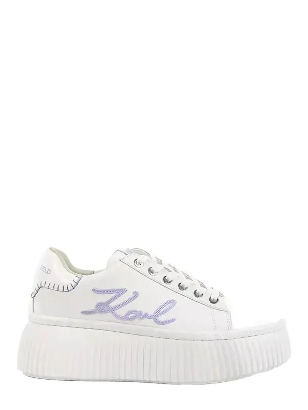 Karl Lagerfeld Flatform Sneakers - White