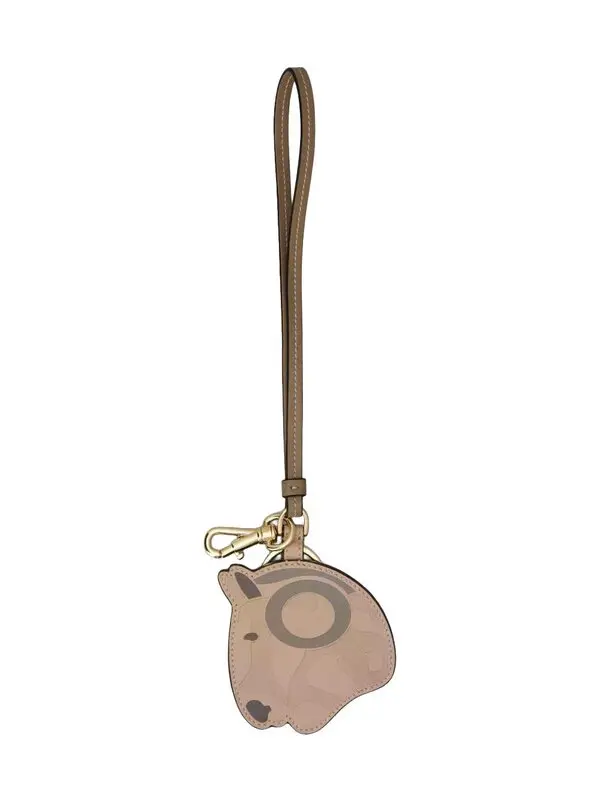 TOD'S Horse-charm Keyring - Neutrals