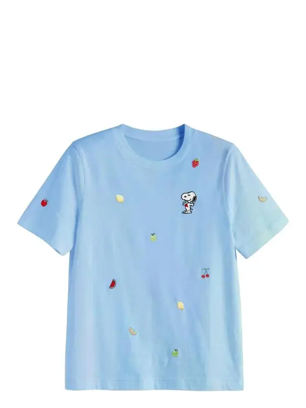 Chinti & Parker Snoopy Fruit T-shirt - Blue