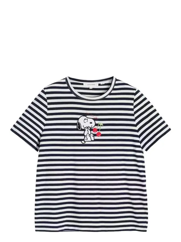 Chinti & Parker Snoopy Breton T-shirt - Blue