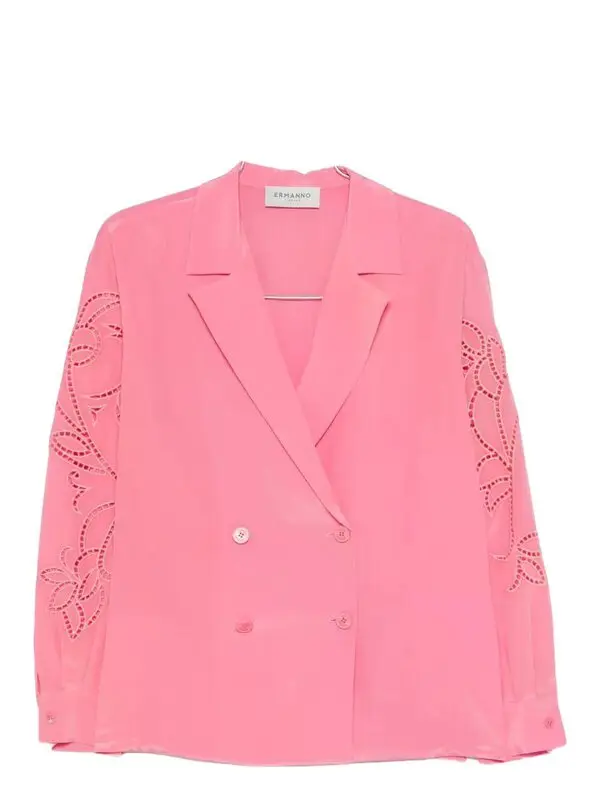ERMANNO FIRENZE Double-breasted Jacket - Pink