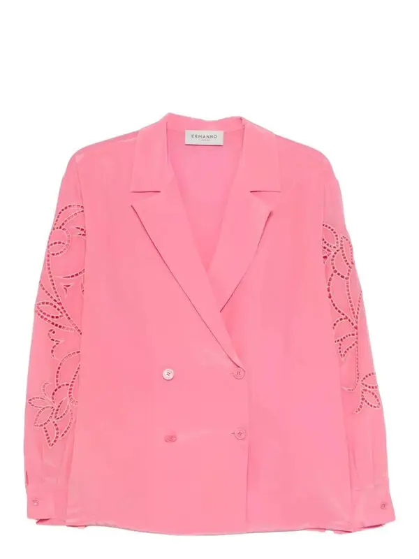 ERMANNO FIRENZE Double-breasted Jacket - Pink