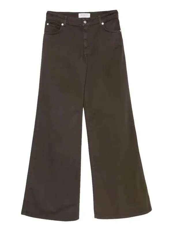 ERMANNO FIRENZE Wide-leg Jeans - Brown