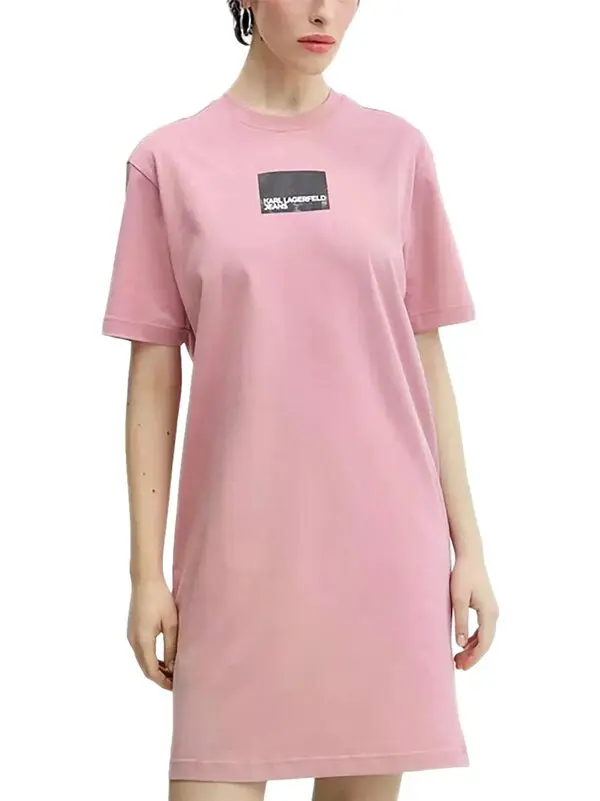 Karl Lagerfeld T-shirt Mini Dress - Pink