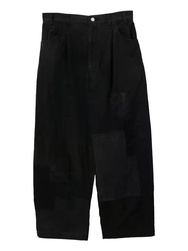 Comme Des Garçons Patchwork Trousers - Blue