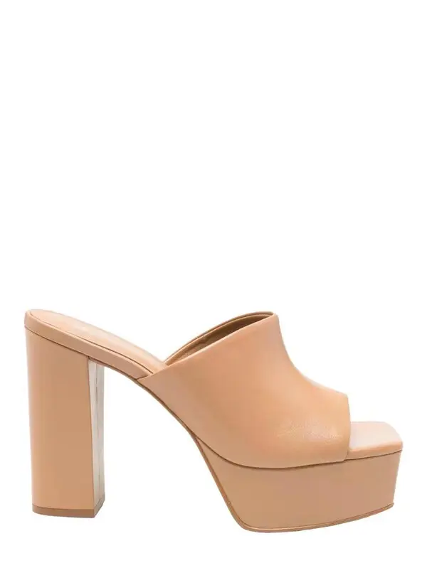 ANDREA CARRANO Platform Mules - Neutrals