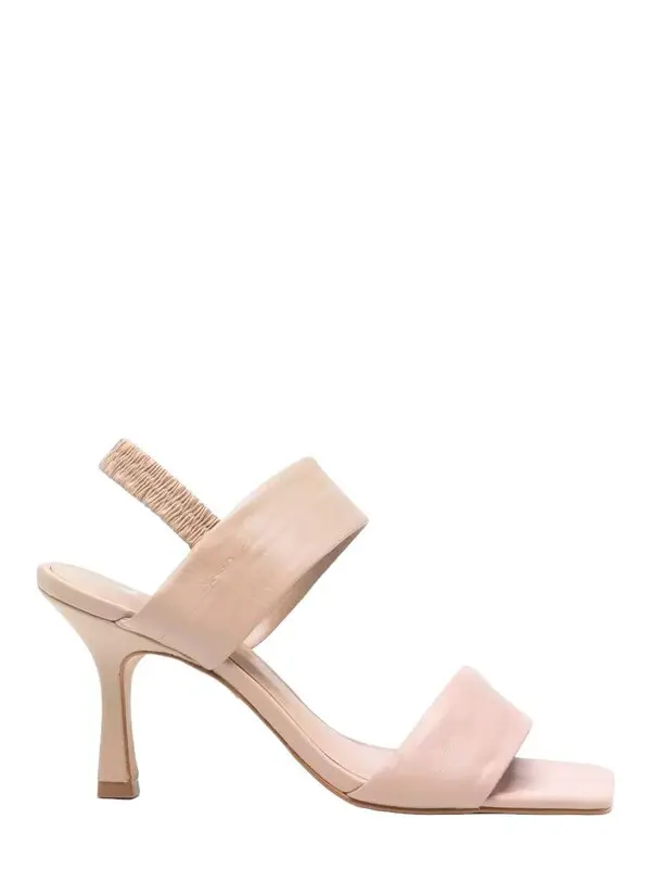 ANDREA CARRANO Square-toe Sandals - Neutrals