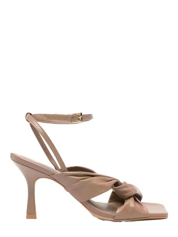 ANDREA CARRANO Twisted-strap Sandals - Brown