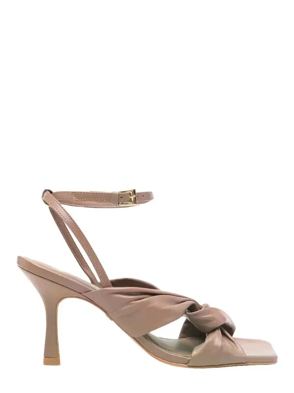 ANDREA CARRANO Twisted-strap Sandals - Brown