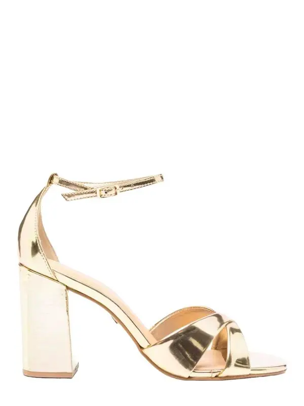 ANDREA CARRANO Crossover-strap Sandals - Gold